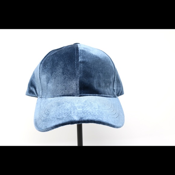 CC Boutique | Accessories | Cc Navy Blue Pony Velvet Baseball Caps ...
